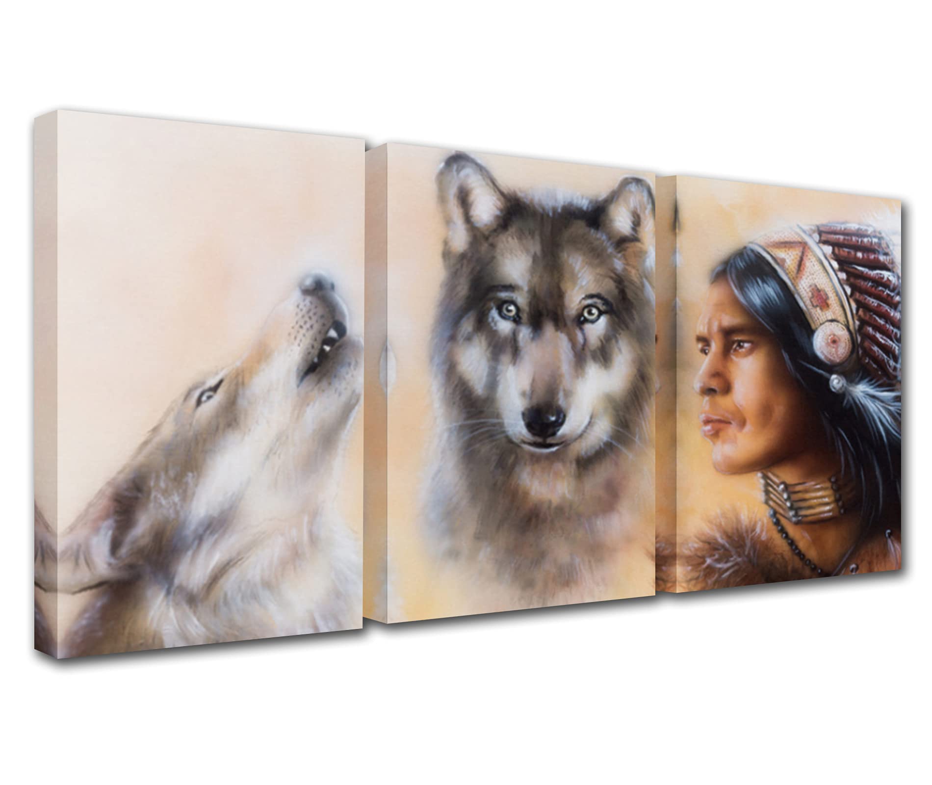 Native American Warrior Wolf