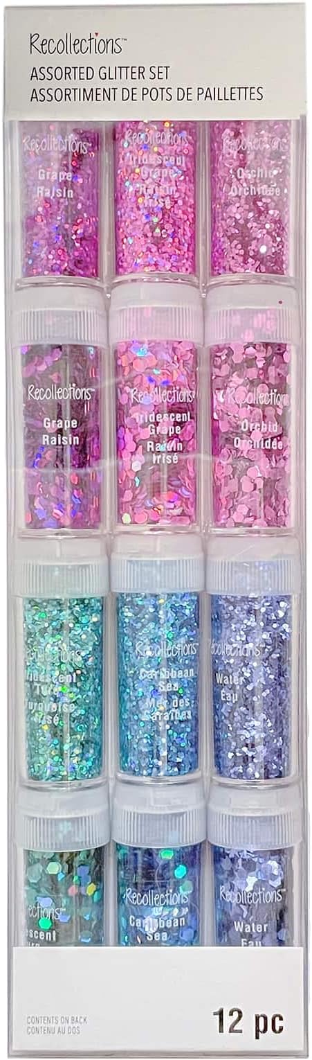 Amazon.com: Jewel Glitter Pack by Recollections - Assorted Glitter Set ...