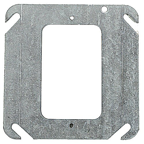 Steel City 52-C-0 Flat Outlet Square Box Cover, 4 in L x 4 in W, Steel ...