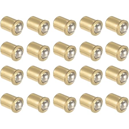 Brass Plated Spring Loaded Bullet Catch W/Striker Plate 3/8" | Hardware ...