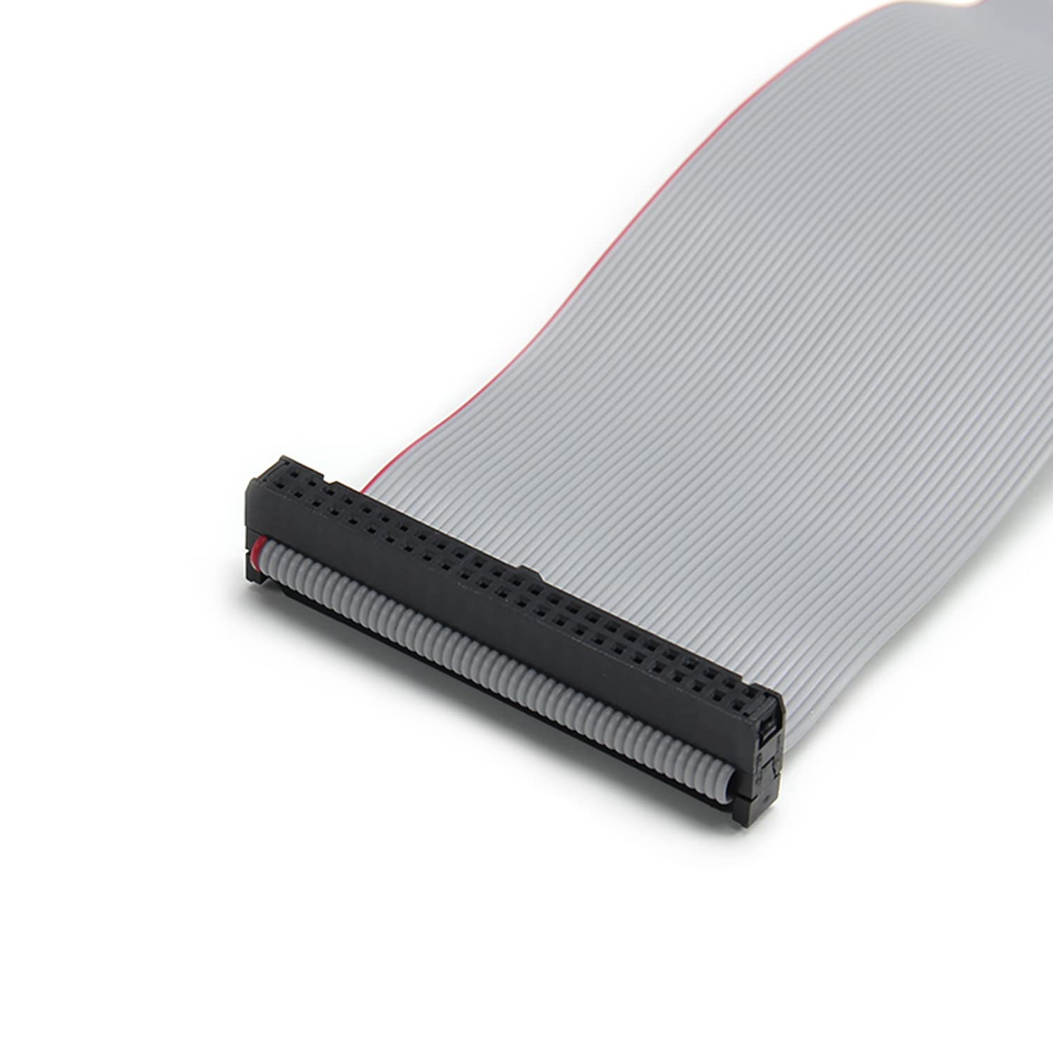 Snapklik.com : 2pcs IDC 50 Pin Connector Gray Wire Flat Ribbon Cable ...