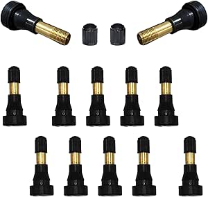 Amazon.com: TR600HP Tire Valve Stems,High Pressure Brass Rubber Snap-in ...
