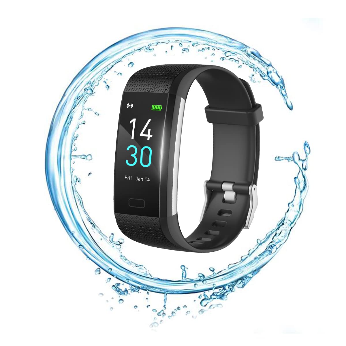 Fitness Tracker with Heart Rate Sleep Monitor, Waterproof Activity ...