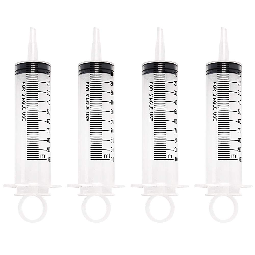 100ml Syringe-s with Caps (Pack of 4) for Industrial & Scientific ...