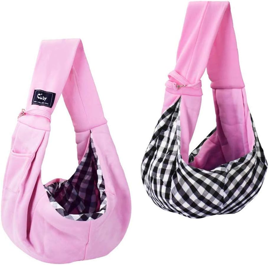 Cuby Dog and Cat Sling Carrier – Hands Free Reversible Pet Papoose Bag ...