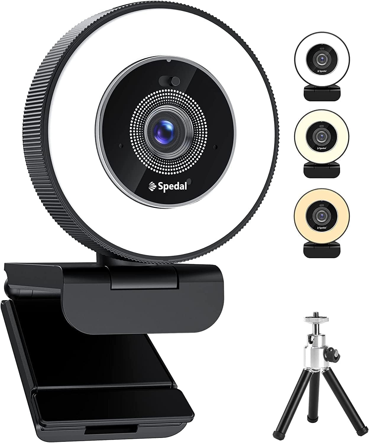 Amazon.com: ROCWARE 1080P Webcam with Microphone, RC15 Computer Camera ...