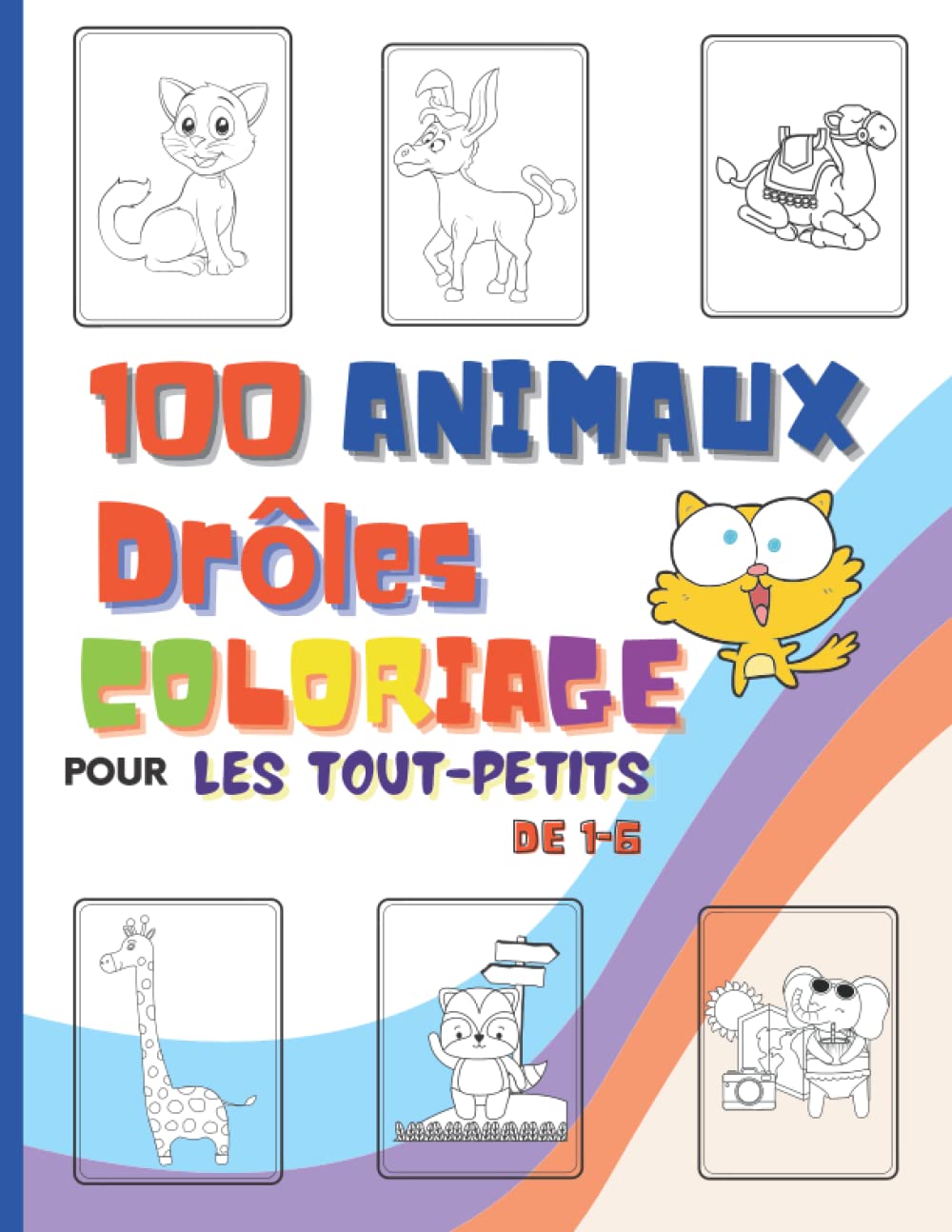 Buy 100 Animaux Drôles Coloriage Les Tout-Petits: 100 dessins d'Animaux ...