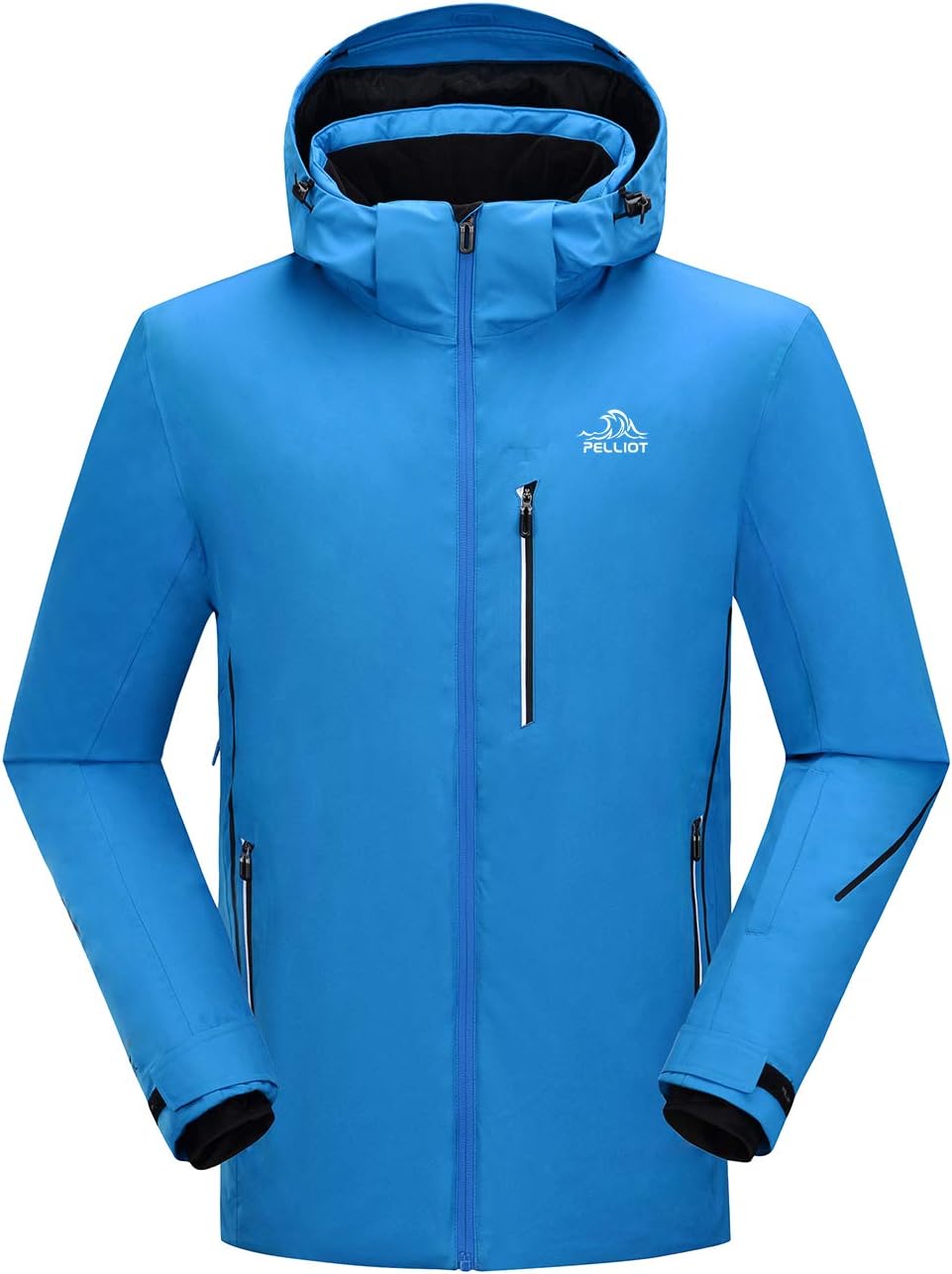 Men's Ski Jacket Winter Warm Snow Coat with Hooded Cold Weather ...