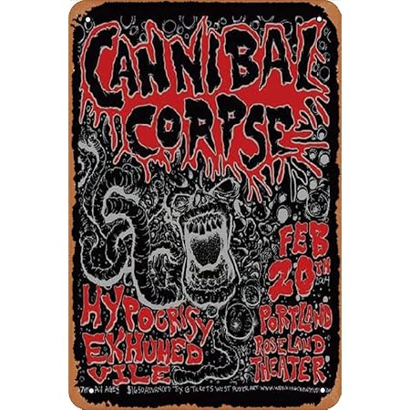 Amazon.com : Cannibal Corpse Portland 2004 Music Posters Vintage Metal ...