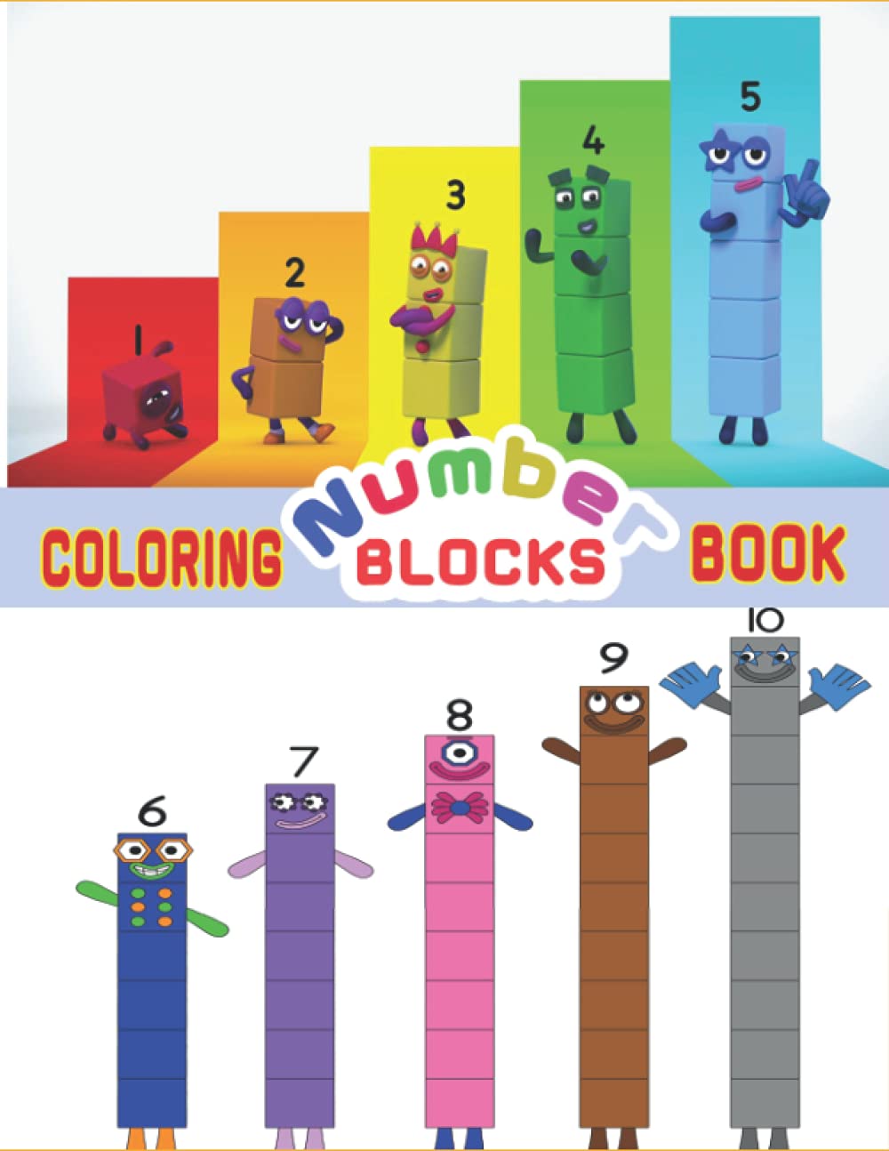 Buy Numberblocks Coloring Book: Fun And Easy Images For Kids To Color ...