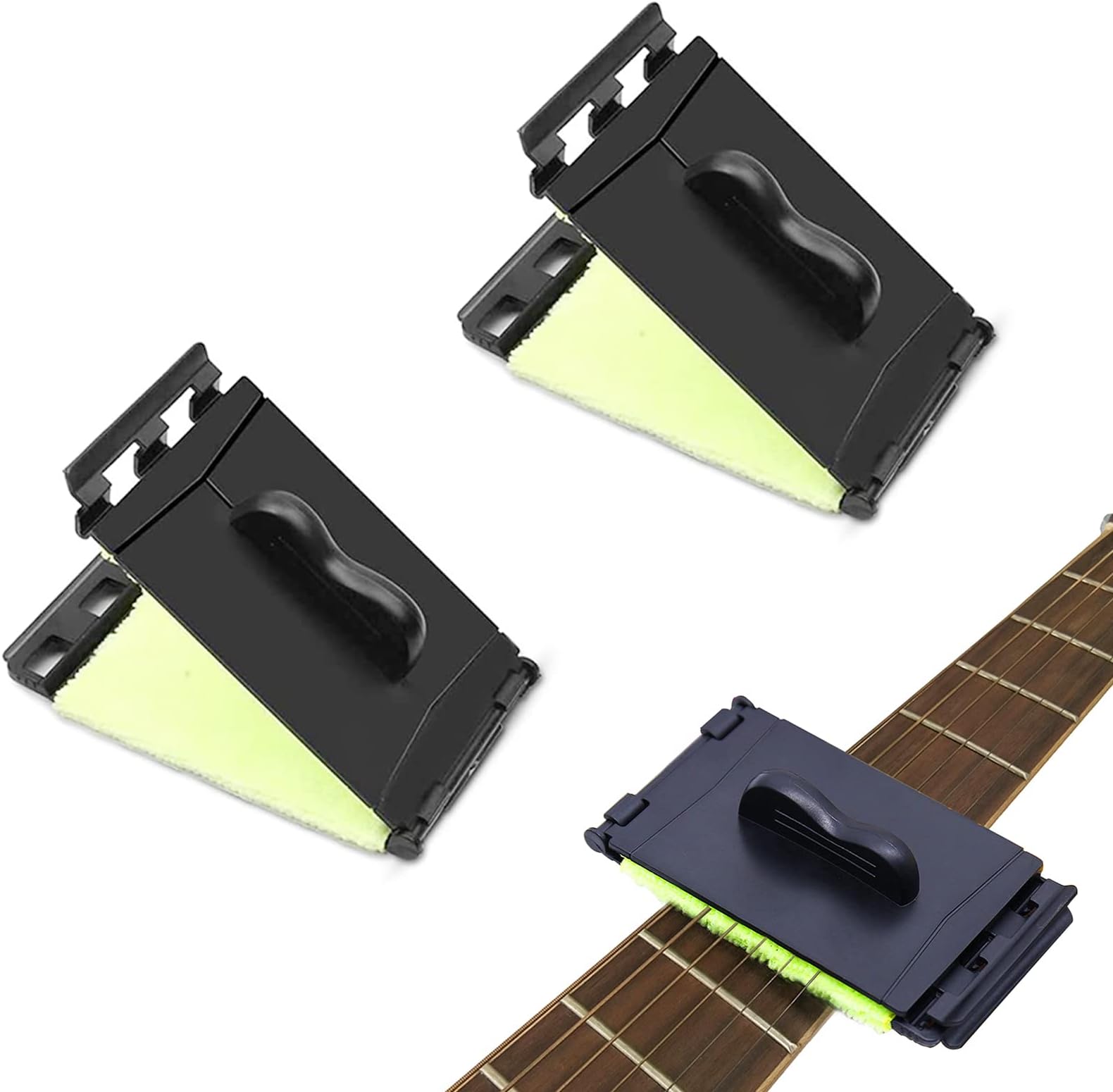 Amazon.com: 2 Pack Dual Guitar String Cleaner for Guitar, Bass and ...