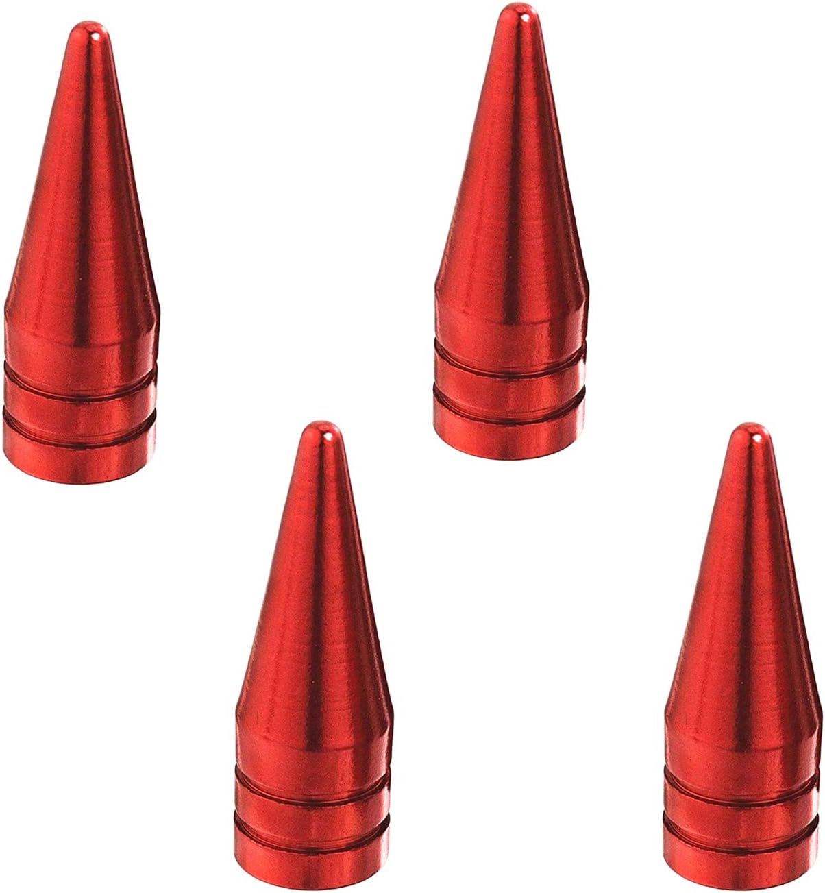 Amazon.com: Circuit Performance VC6 Series Red Aluminum Spiked Valve ...