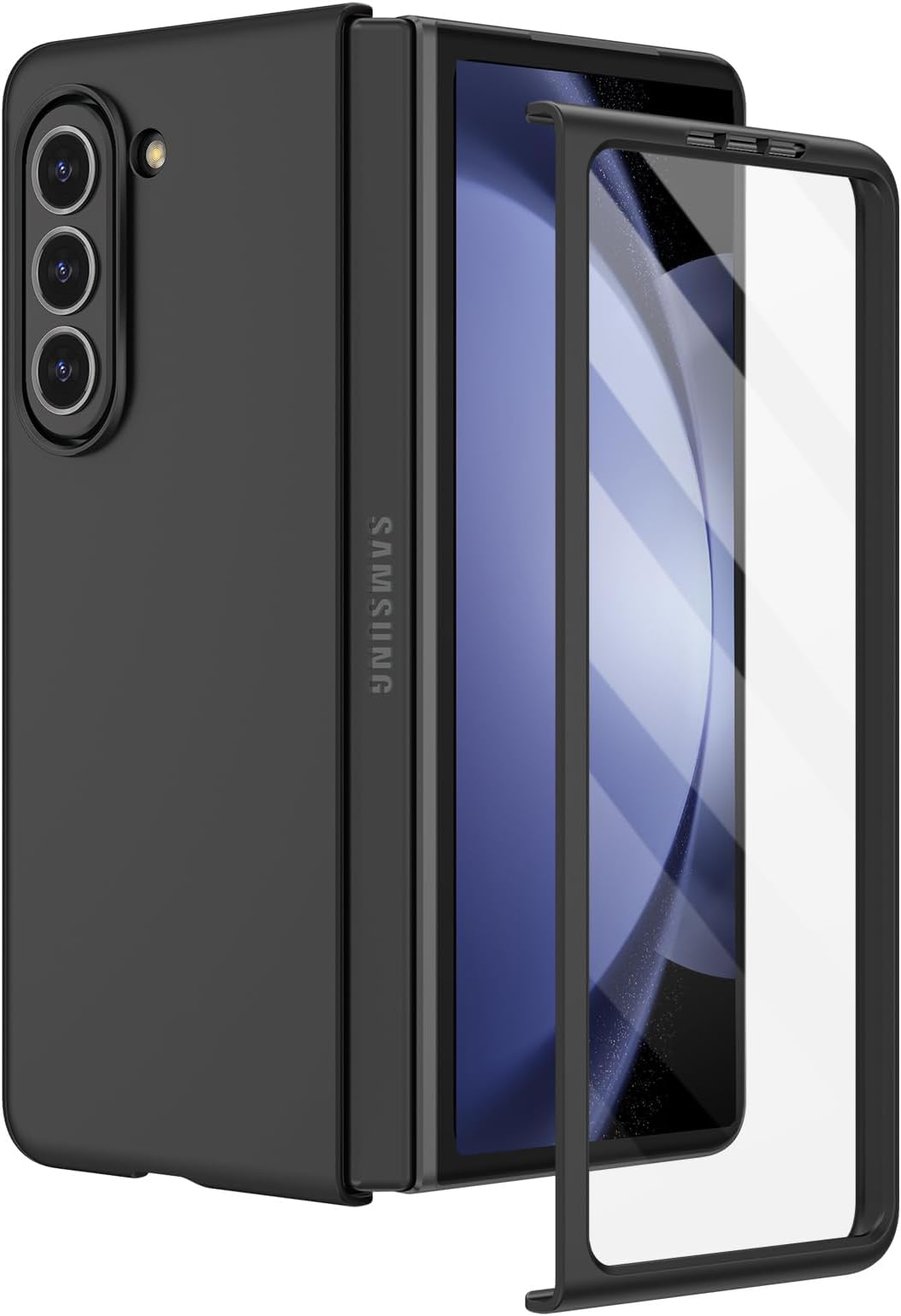 Ruky for Samsung Galaxy Z Fold 5 Case, Full Body Cover with Built-in ...