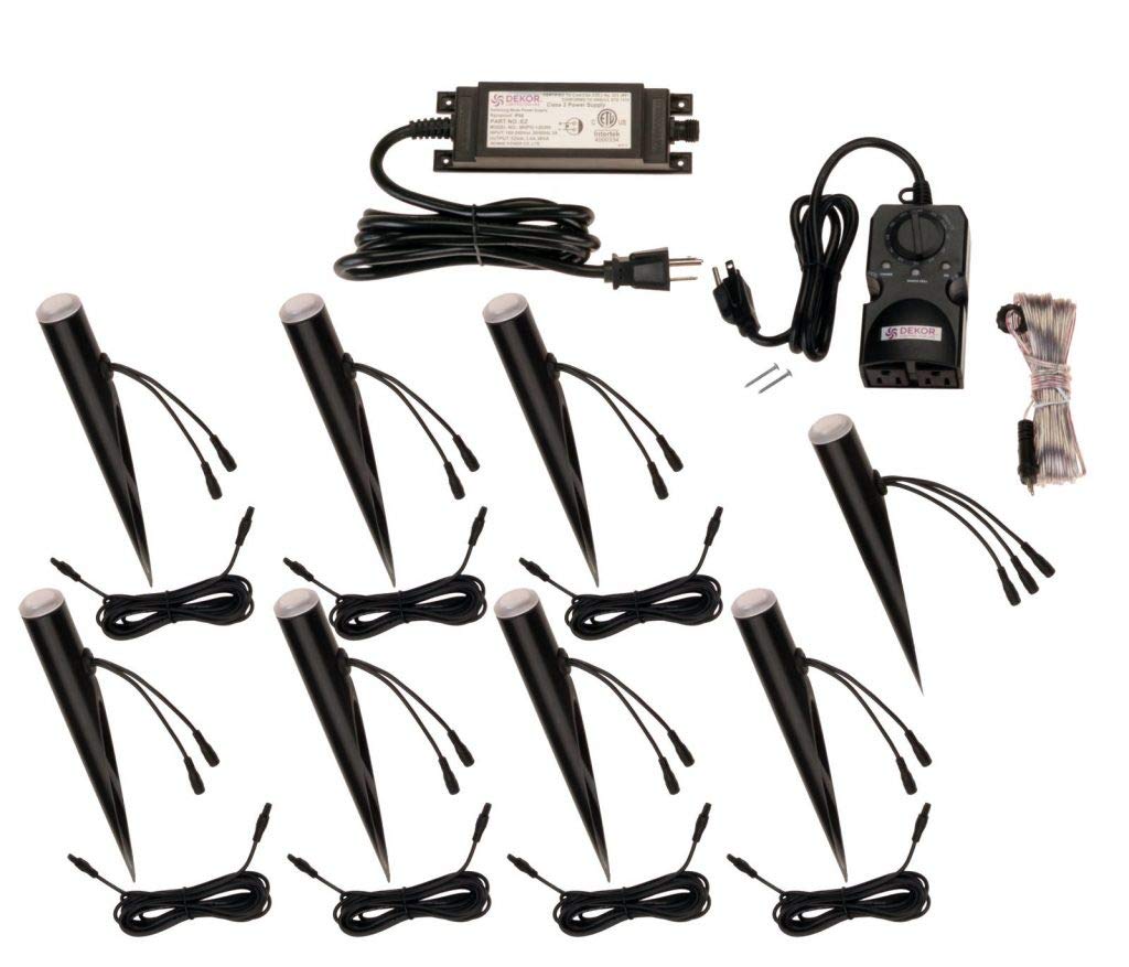 Brinkmann Led Low Voltage Spot Light Kit 6 Piece Duracell Bronze