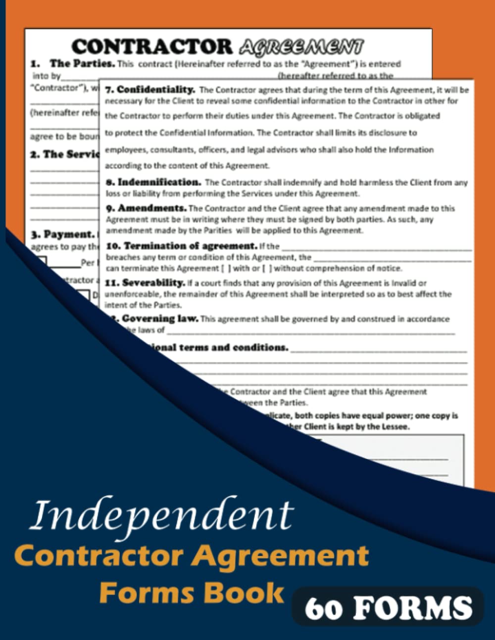 Independent Contractor Agreement Forms Book (120 Pages - 60 Forms ...