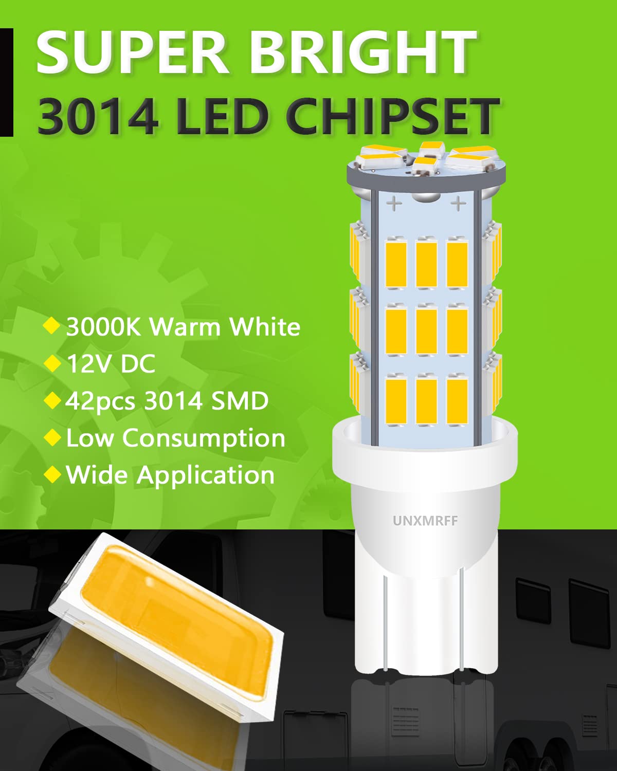 912 Bulb Led JEFLYM C921 921 912 LED RV Bulbs,Super Bright White T10 ...