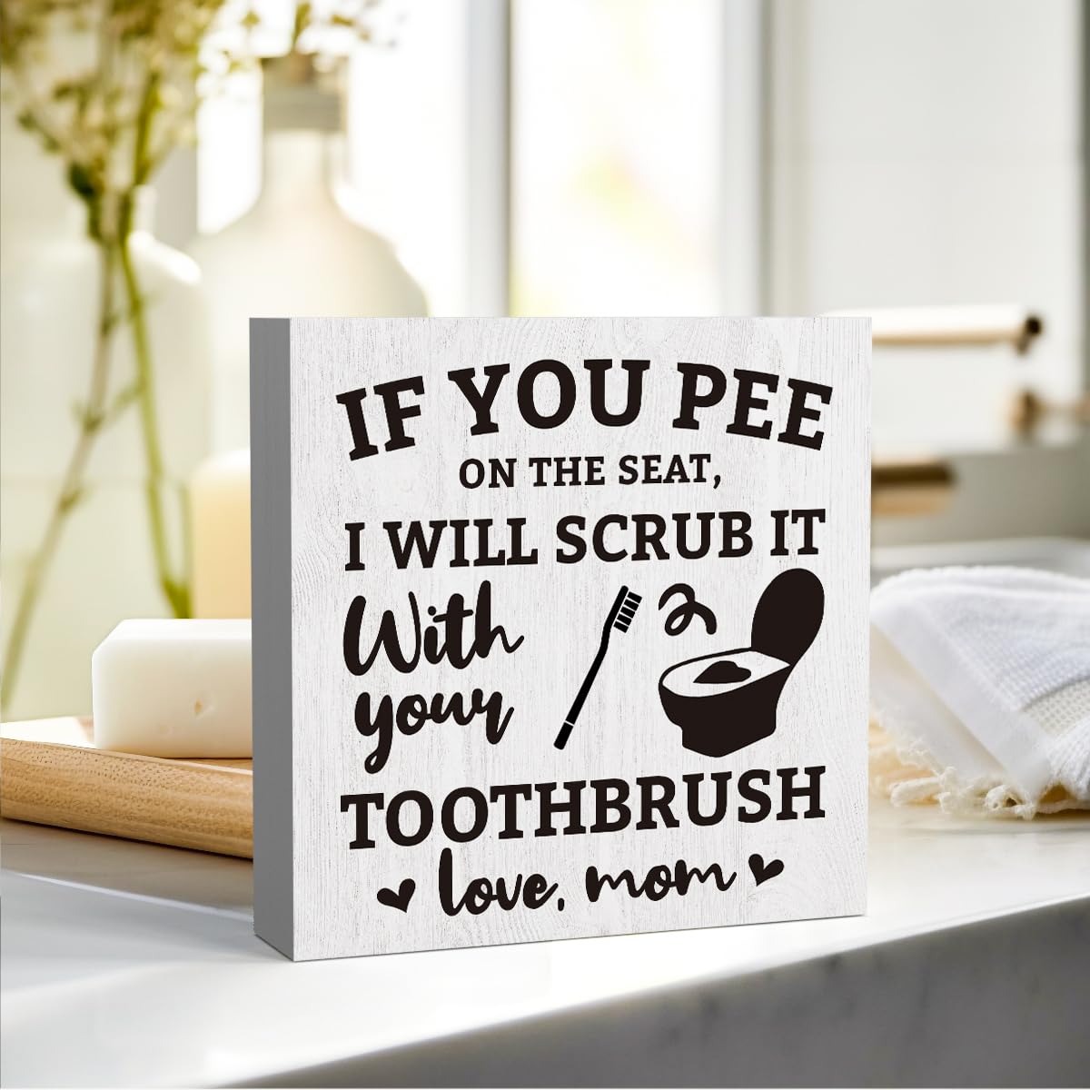Snapklik.com : Rustic Funny Farmhouse Bathroom Toilet Decor If You Pee ...