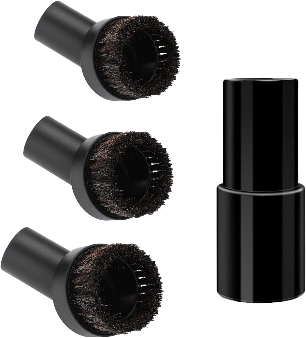 Amazon.com - Kertly 3 Pack Round Horse Hair Dust Brush Soft Bristle ...