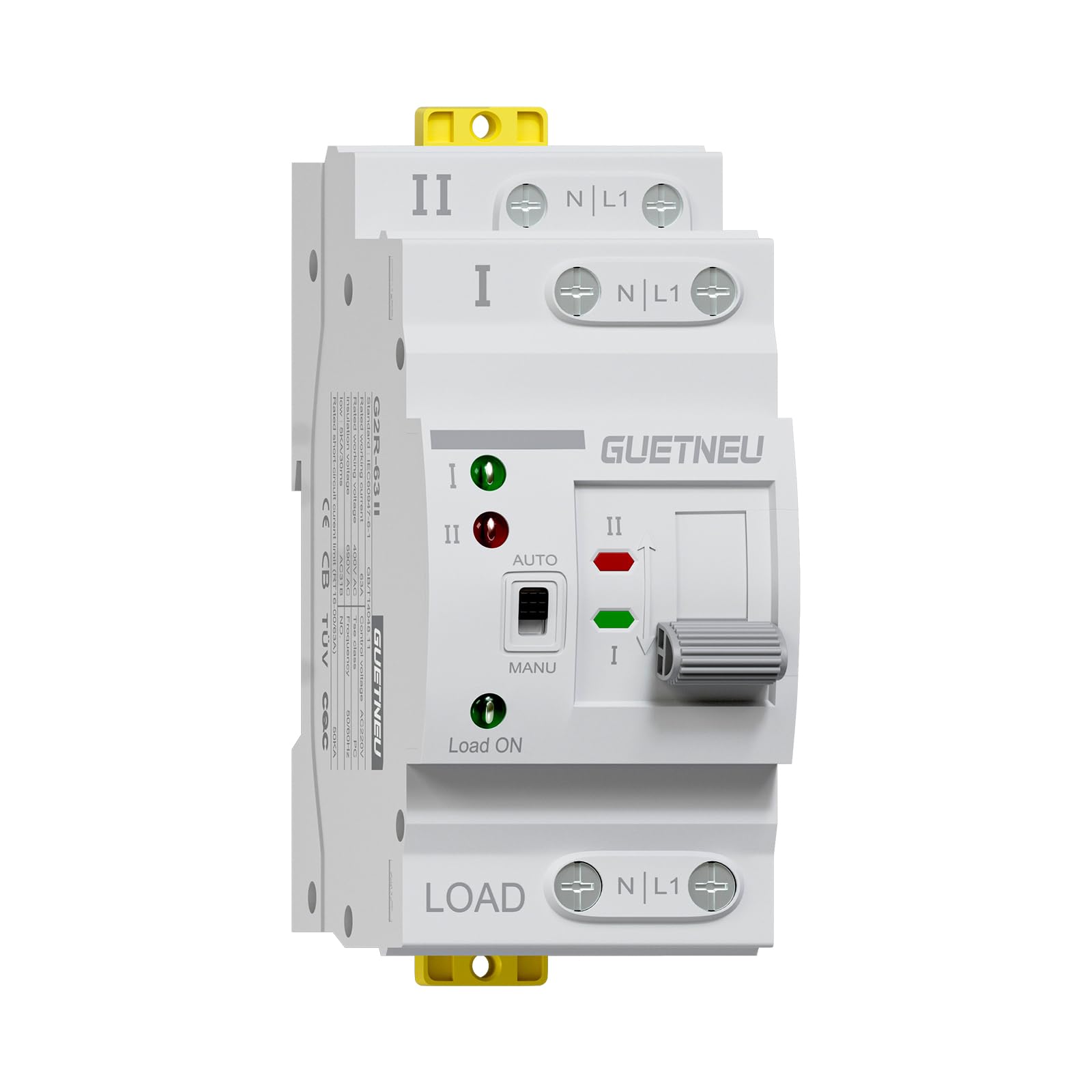 Snapklik.com : ATS Dual Power Automatic Transfer Switch, 2P 63A 220V ...