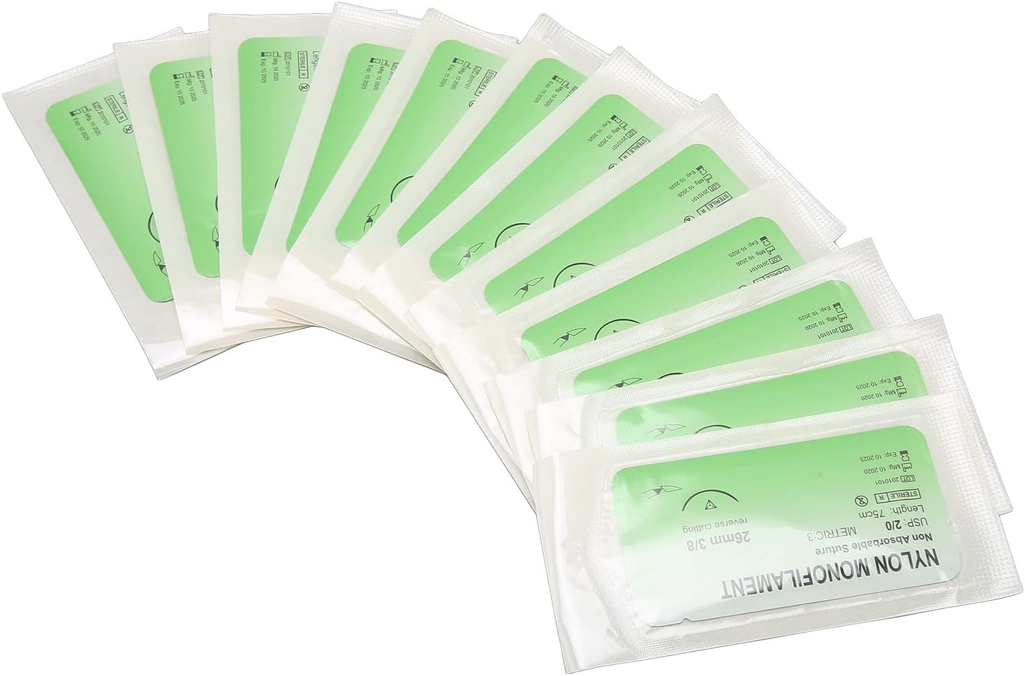 Amazon.com: 12pcs Suture Practice Thread, Nylon Suturing Thread Set ...