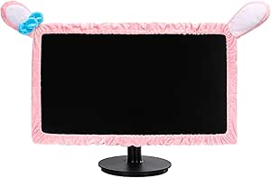 Amazon.com: Remagr 20"-29" Cute Computer Monitor Cover with Bunny Ears ...