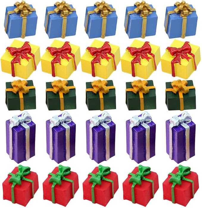 Amazon.com: Beaupretty 30pcs Mini Boxes Ornament Miniature Resin Boxes ...
