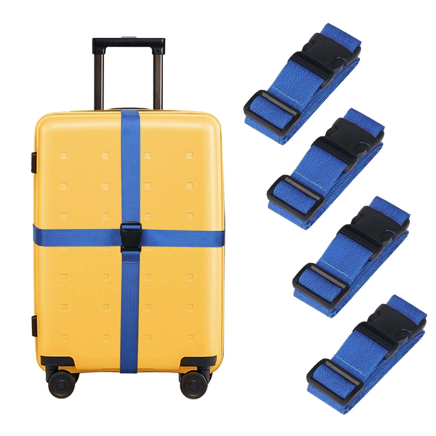 Amazon.com: MAGARROW 1.5-Inch Luggage Straps Buckle Packing Strap ...