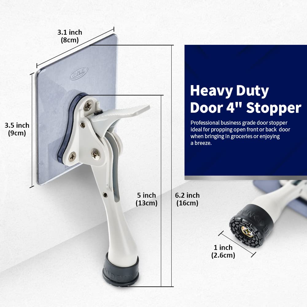 Snapklik.com : HOME&I Adhesive Kick Down Door Stopper,No Drilling Large ...