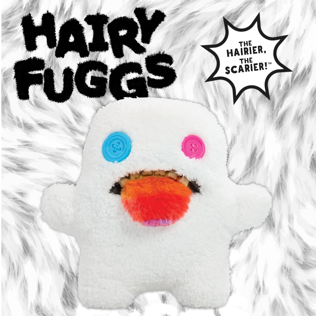 Fuggler Hairy Fugg Oggah Boogah White Soft Toy For Children From 4 ...