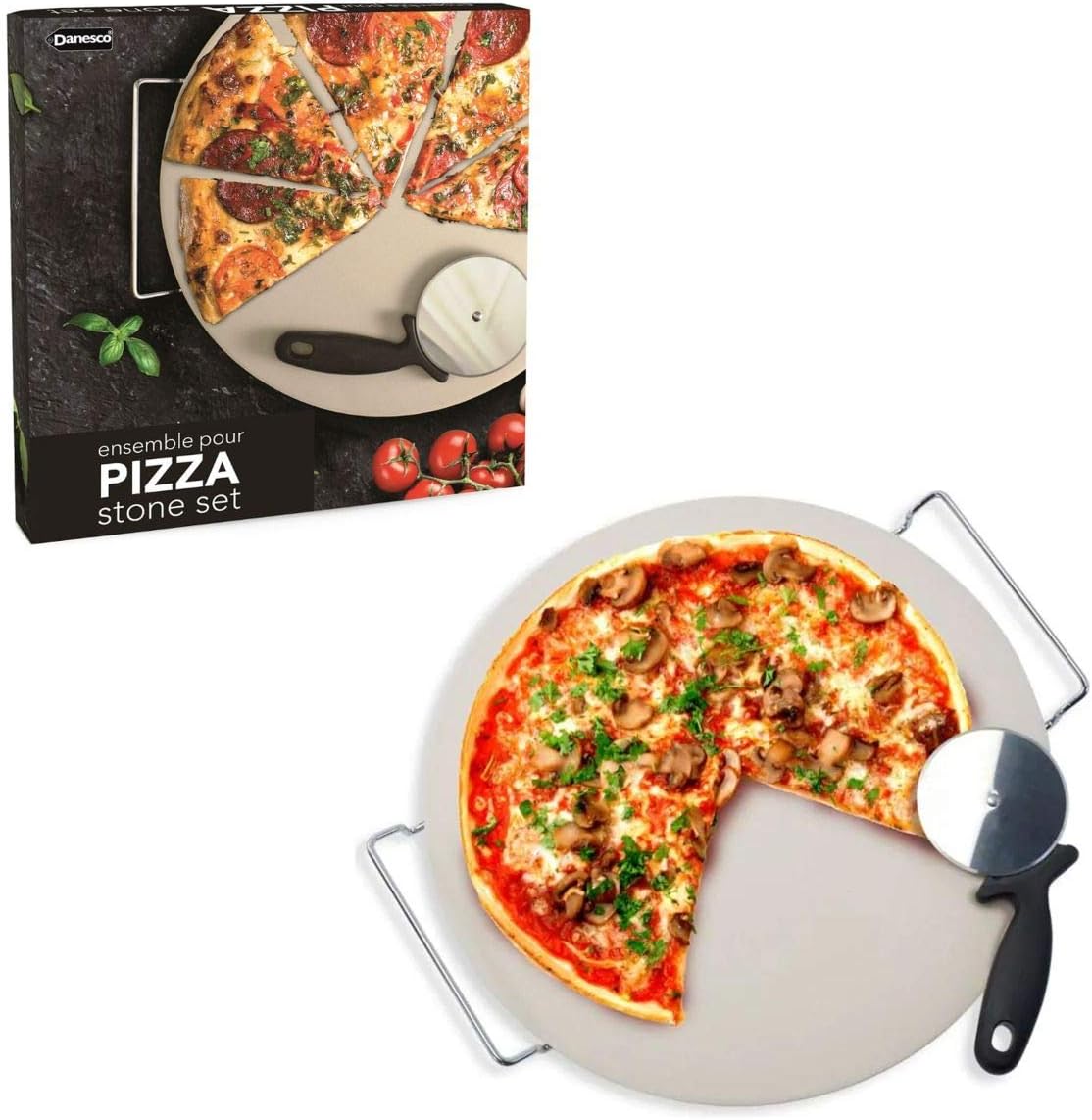 Danesco Pizza Stone and Rack : Amazon.ca: Home