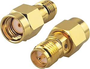 Amazon.com: Boobrie Upgraded SMA WiFi Adapter SMA Female to RP-SMA Male (Hole) Connector DC ...
