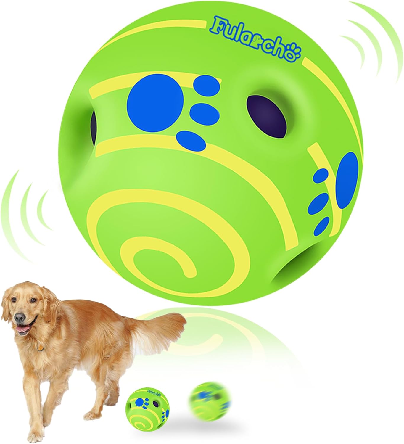 TAUCHGOE Ball for Dogs Interactive Dog Toys 5.9" Squeaky Ball for Dogs ...