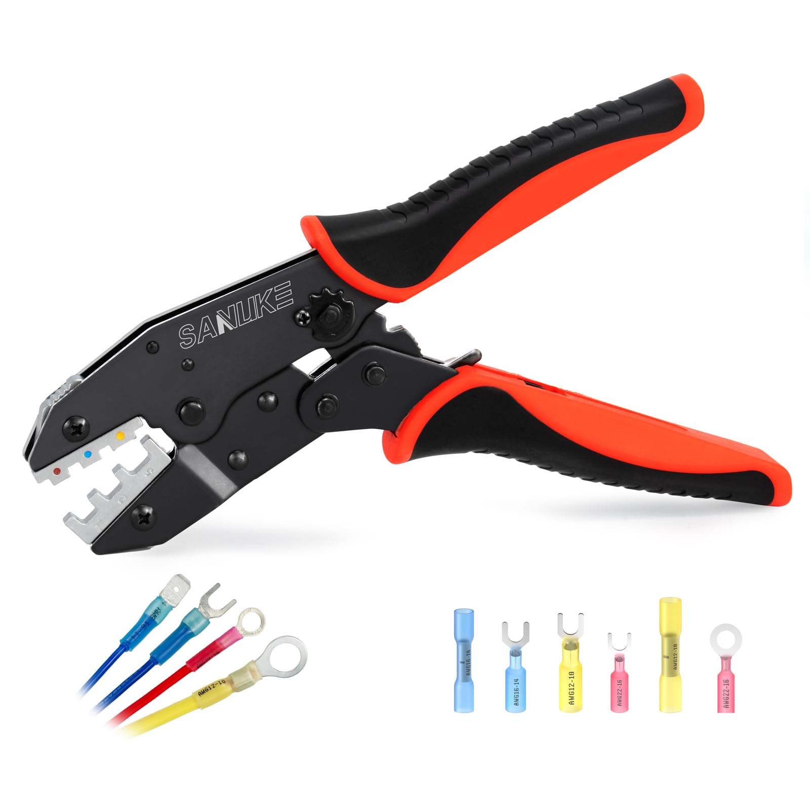 Snapklik.com : Wire Crimping Tool For Heat Shrink Connectors AWG 22-10
