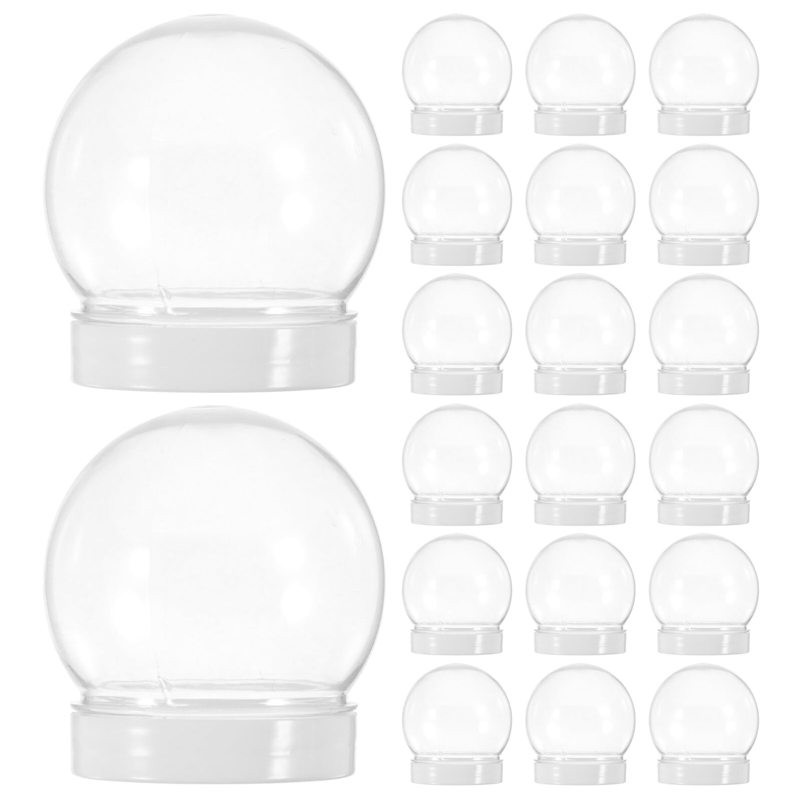 Amazon.com: 20pcs Transparent Snowball Jar Candy Container Snack Jars ...