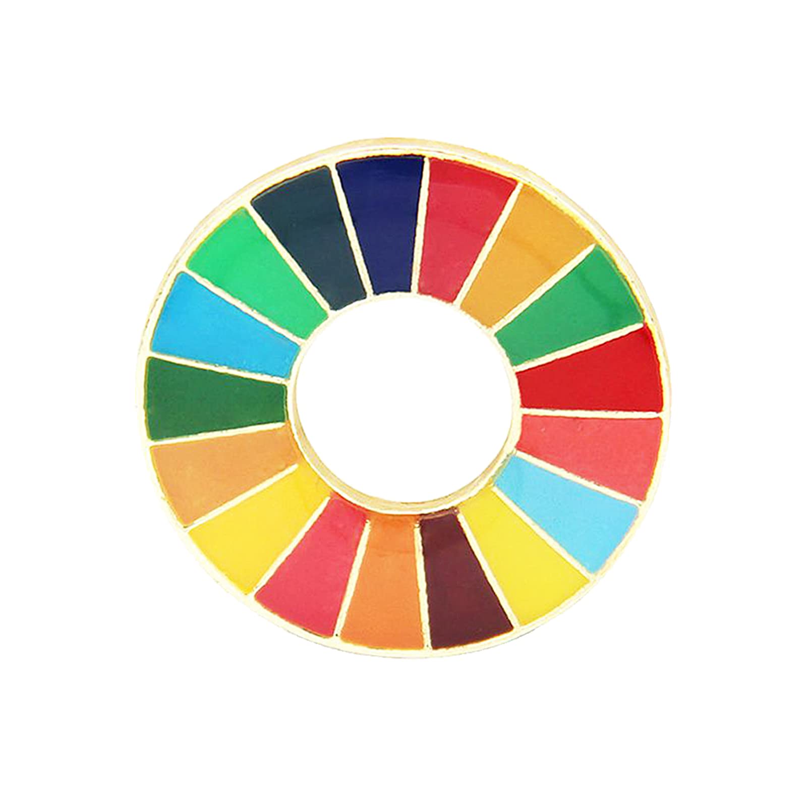 Amazon.com: Sustainable Development Goals Brooch,United Nations SDGs Pin Badge,SDGs Rainbow ...