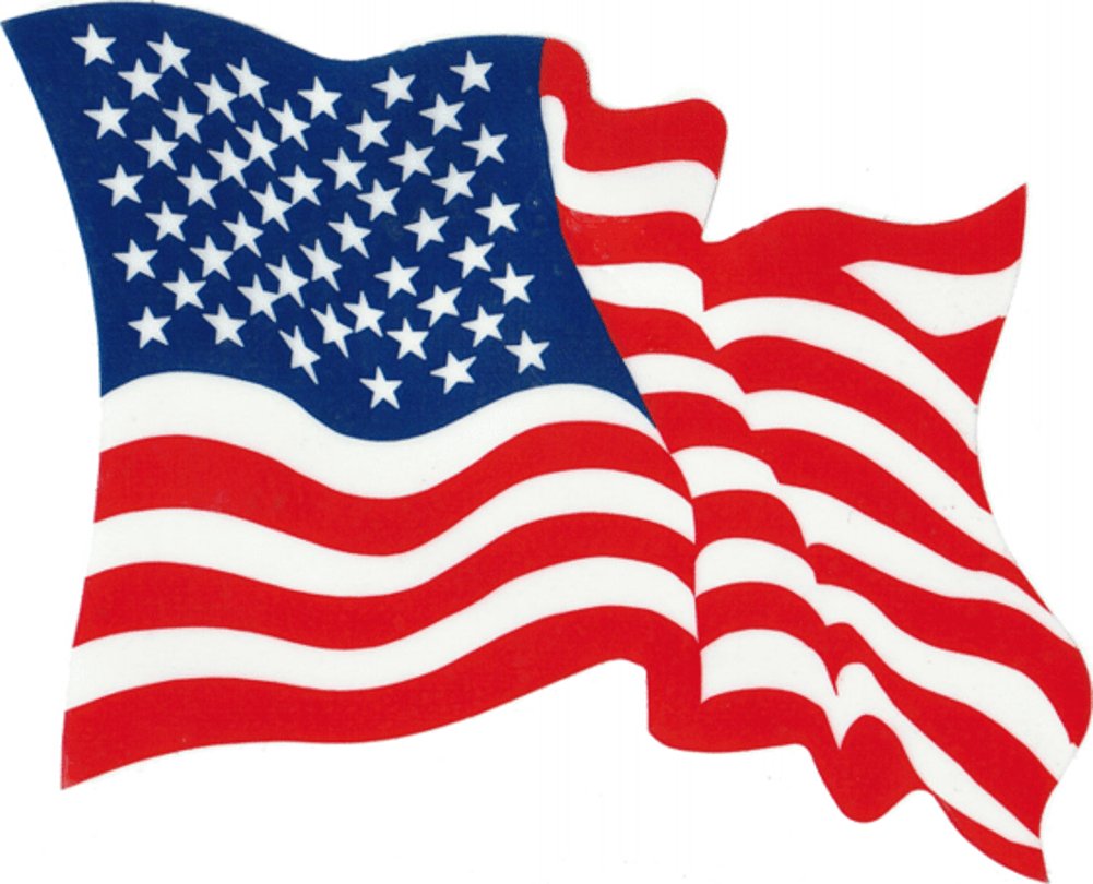 Waving Reverse American Flag