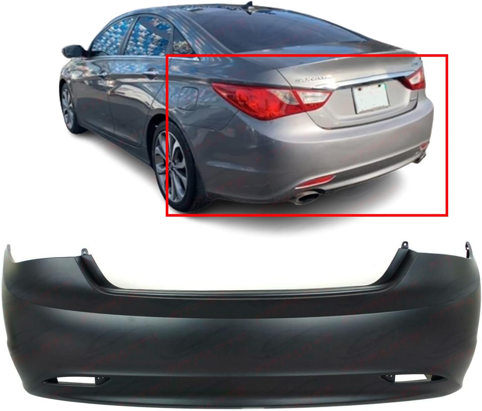 Amazon.com: MBI AUTO - Painted to Match, Rear Bumper Cover for 2011 ...