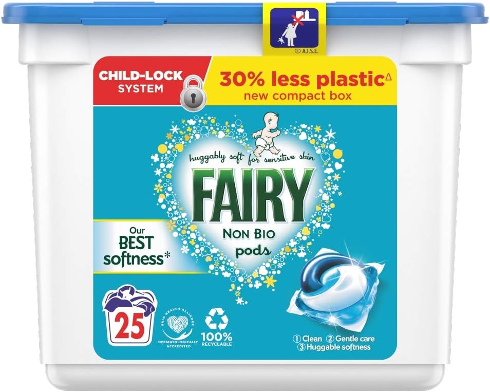 Fairy Non Bio Pods Washing Liquid Capsules, Pack of 25 : Amazon.co.uk ...
