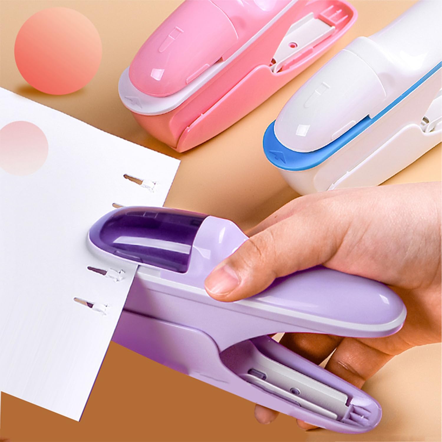Snapklik.com : Stapleless Stapler, No Staple Stapler Paper Clinch Compact Staple Free Stapler ...