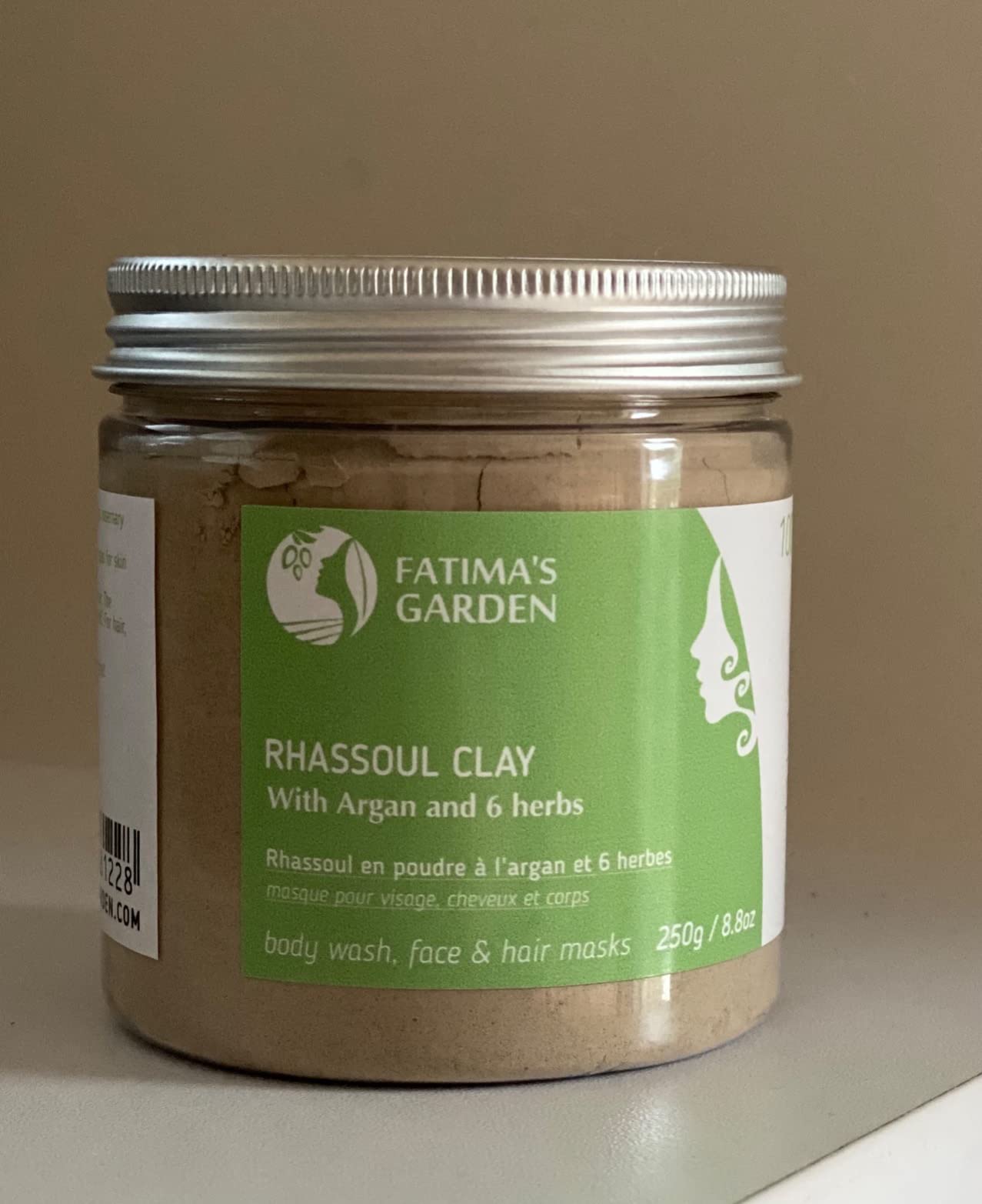 Rhassoul Clay by Fatima's Garden, 100% Natural Moroccan Ghassoul Clay ...