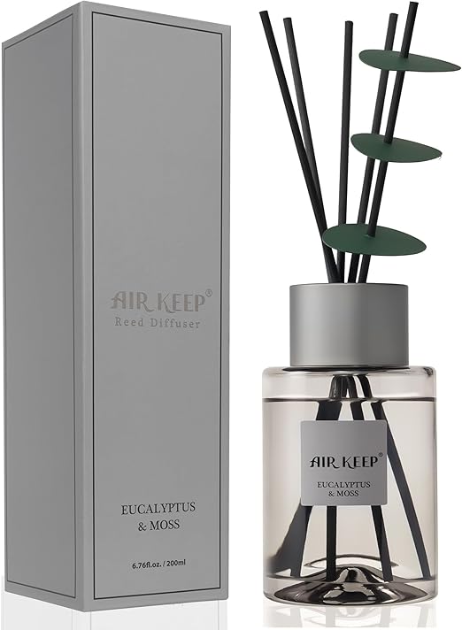 Amazon.com: Airkeep Reed Diffuser/Grey Reed Diffuser Set/6.7 oz(200ml ...