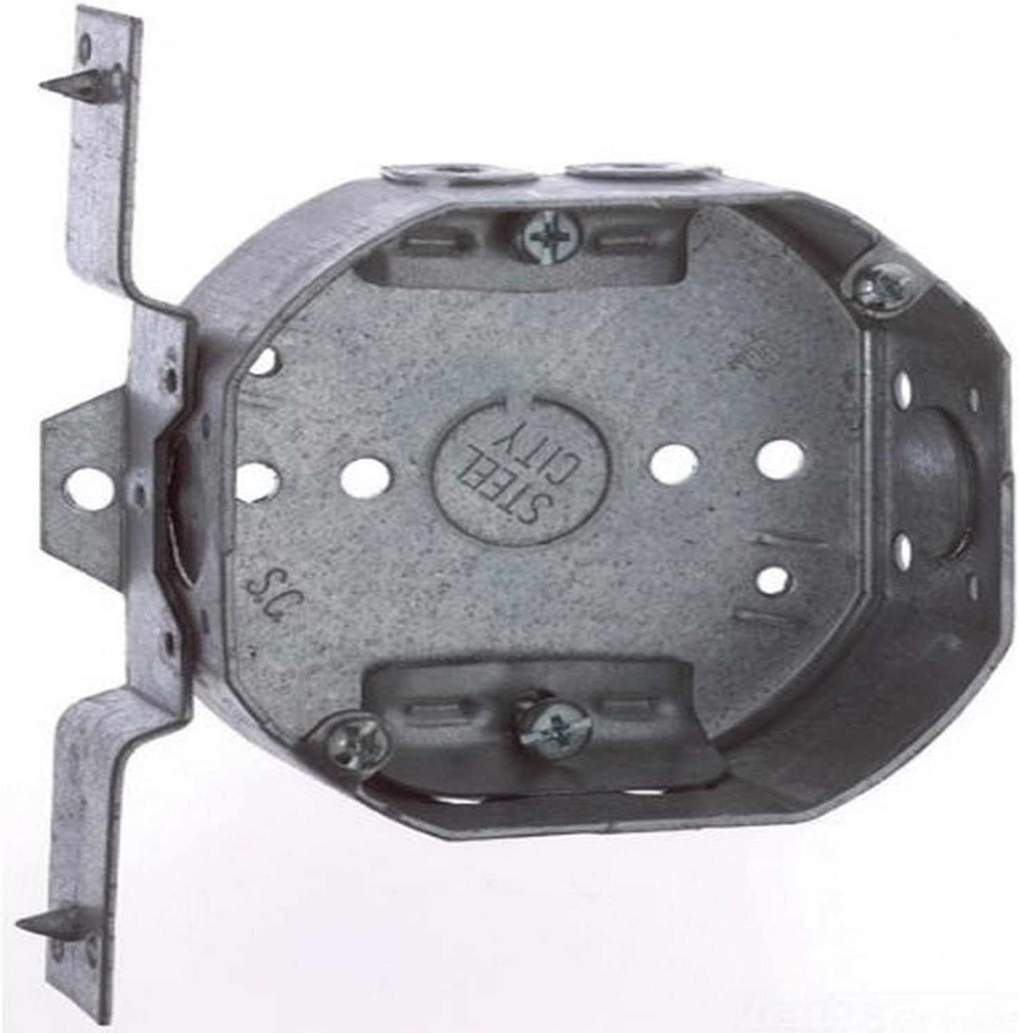 Steel City 54151-NV Outlet Box, Octagon, Drawn Construction, 4-Inch ...