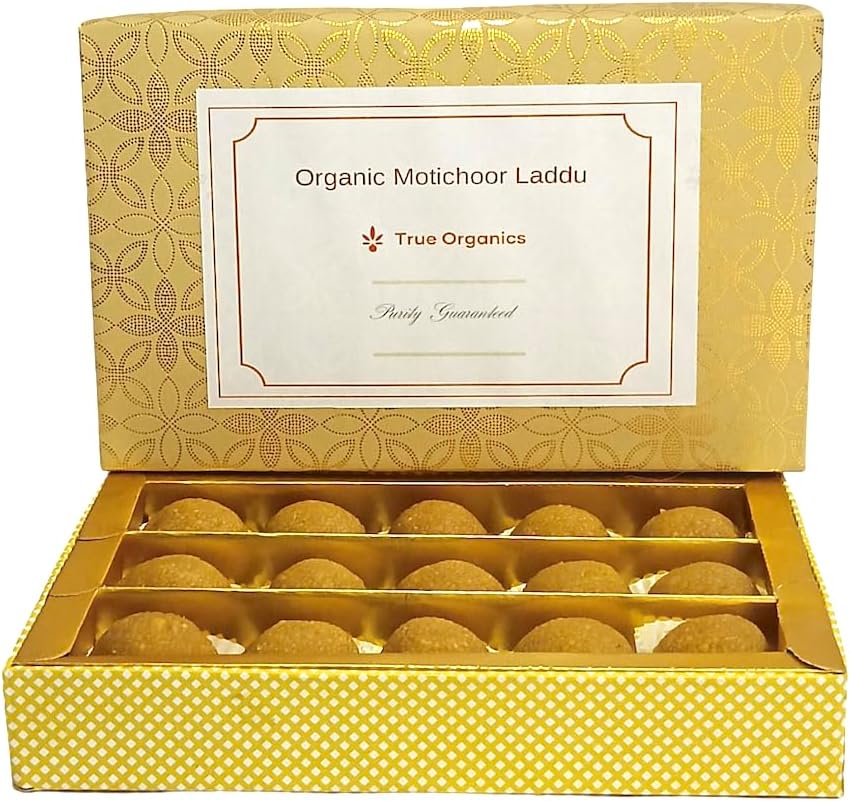Amazon.com : Organic Motichoor Laddu 16oz (450grams) | No Preservatives ...