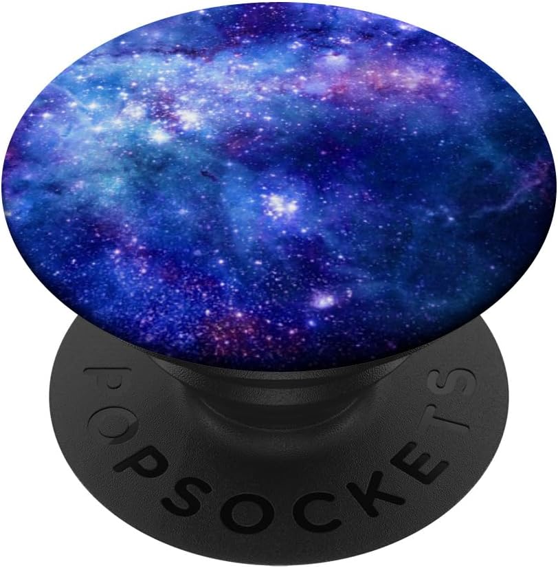 Amazon.com: Space Pop socket Galaxy Nebula Blue White Purple PopSockets ...