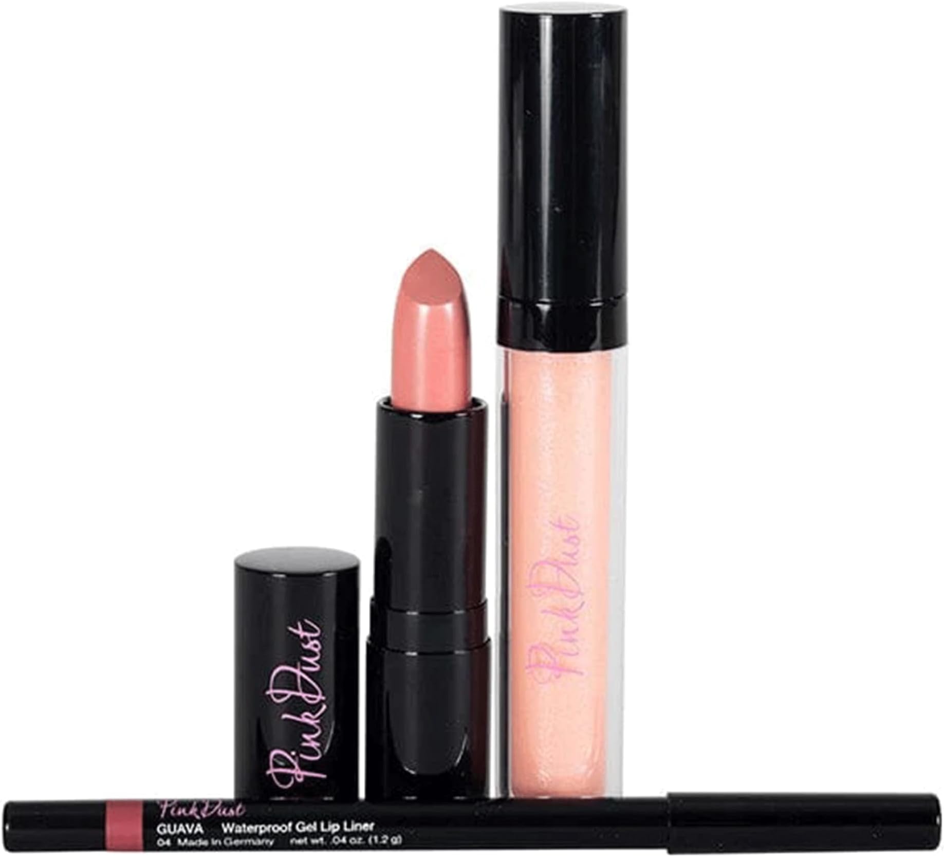 Amazon.com : Pink Dust Precious Pink Lip Combo - (Pack of 3) Lips Combo ...