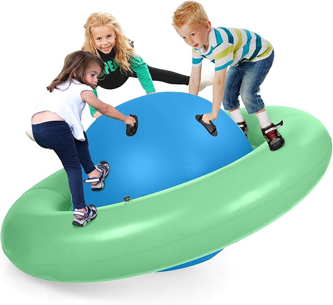 Amazon.com: HONEY JOY 8-Foot Inflatable Dome Rocker Bouncer, Giant Roll ...