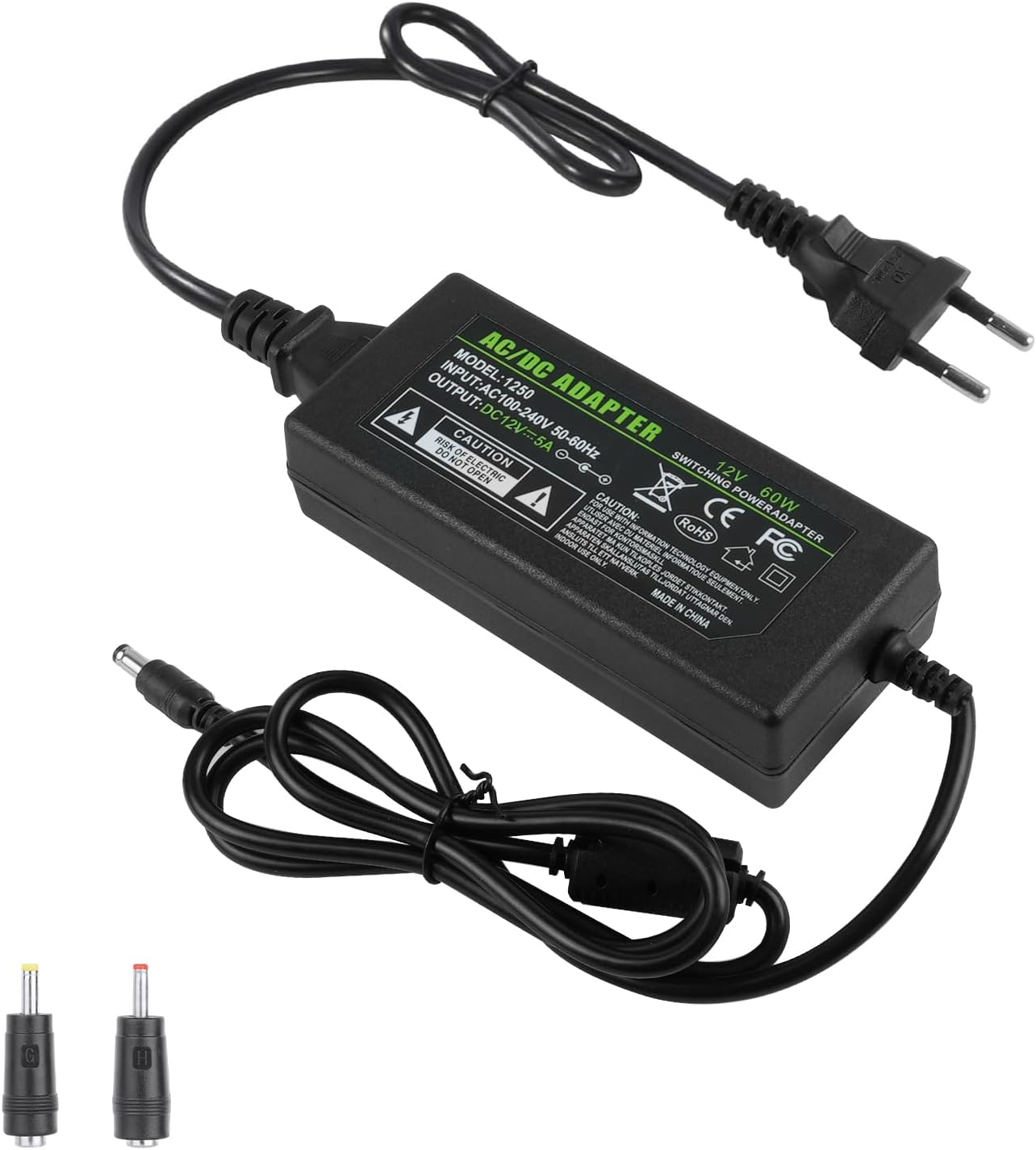 Adaptateur Alimentation 12V 5A 4A 3A 2A Transformateurs 60W pour LED ...