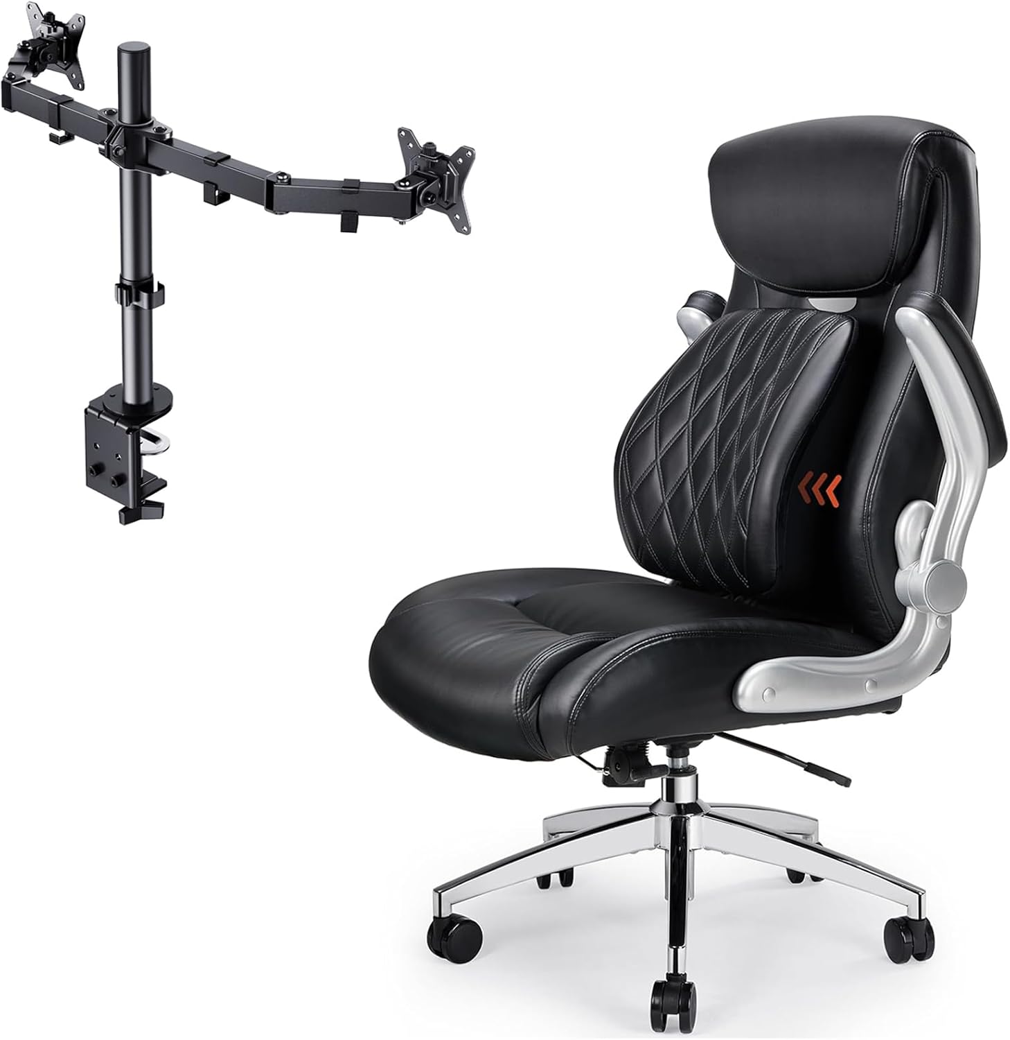 Amazon.com: ErGear Dual Monitor Desk Mount and Executive Office Chair ...