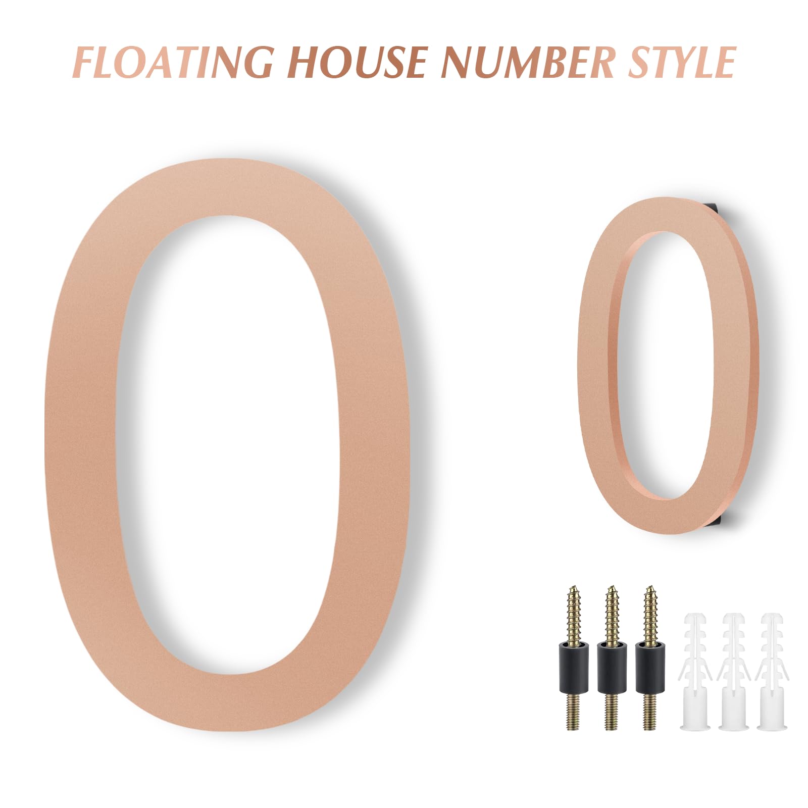 Snapklik.com : Modern House Numbers For Outside - DEWEL Floating Large ...
