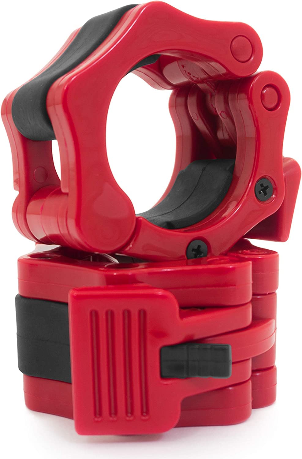LIFESTRONGE Olympic Barbell Clamp Collars Quick Release Durable Barbell ...